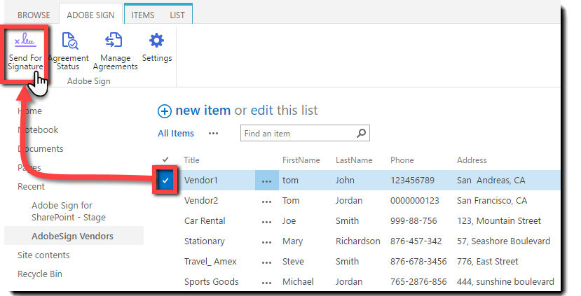 Adobe Sign for SharePoint Online - User Guide